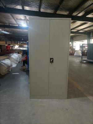 China Steel Two Doors Metal Wardrobe Locker H1850xW900xD450mm Knocked Down for sale