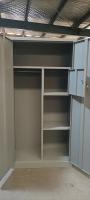 China Steel Two Doors Metal Wardrobe Locker H1850xW900xD450mm Knocked Down for sale