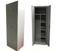 China Single Door Steel Locker Wardrobe 450x500x1800mm Locking Design for Bedroom for sale