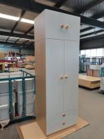 China Steel Metal Wardrobe Closet with Hanger Rod 1850x900x400mm Cold Rolled Steel for sale