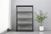 China Angle Steel Warehouse Storage Shelf Boltless Electrostatic Powder Coating for sale