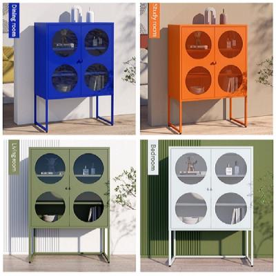 China Steel Storage Locker 2 Door Metal Cupboard with Stand Feet H1200xW850xD400mm for sale