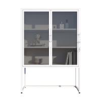 China Modern Furniture 2 Door Metal Wardrobe Cabinet Multi Functional for sale