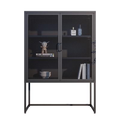 China Modern Furniture 2 Door Metal Wardrobe Cabinet Multi Functional for sale