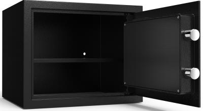 China Wall Mounted Metal Safety Box 230x410x330mm Electronic Lock Safe Deposit Box for Hotel Guest Room for sale
