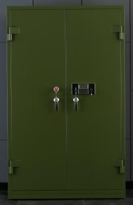 China Customized Metal Gun Safe Cabinet Army Green KD-090 W1100xD500xH1800mm for sale