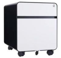 China Antiwear 2 Drawers Mobile Metal Pedestal Office Filing Cabinet 0.7mm SPCC Electrostatic Powder Coating for sale