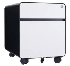 China Antiwear 2 Drawers Mobile Metal Pedestal Office Filing Cabinet 0.7mm SPCC Electrostatic Powder Coating for sale