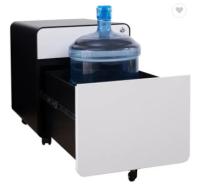 China Antiwear 2 Drawers Mobile Metal Pedestal Office Filing Cabinet 0.7mm SPCC Electrostatic Powder Coating for sale