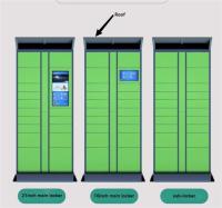 China H1980mm Outdoor Smart Electric Locker with 10inch Screen and Custom Door Sizes for sale