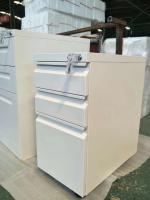 China Knocked Down 3 Drawer Steel Mobile Pedestal Drawers Humanized Anti Dumping for sale