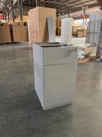 China 3 Drawer Steel Fixed Pedestal Filing Cabinet 0.7mm Cold Rolled Office Storage for sale
