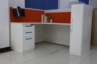 China 3 Drawer Steel Fixed Pedestal Filing Cabinet 0.7mm Cold Rolled Office Storage for sale
