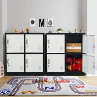 China ISO9001 4 Door Steel Locker 4 Tier Filing Cabinet H1000xW900xD400mm Key Lock for sale