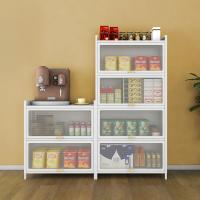 China Multilayer Metal Kitchen Steel Storage Rack Shelf  0.5-1.0mm Thickness for sale