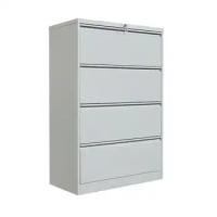 China Lateral Metal Steel Filing Cabinet 4 Drawer Lockable Legal Size 900x450x1331mm for sale