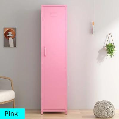 China Modern Double Color Steel Closet Locker H1700mm Cold Roll Steel Wardrobe for sale