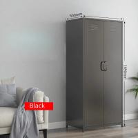 China Two Door Bedroom Home Use Metal Locker Cabinet Modern for sale