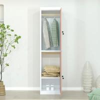 China 2 Doors Metal Locker Cabinet Vertical Standing With Hanger for sale