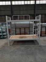 China Heavy Duty Metal Bunk Bed Double Decker Bed 2000x900x1830mm for Military School for sale