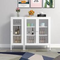 China Steel Storage Cabinet 2 Mesh Doors 800x400x1015mm Cold Rolled Steel KD Structure for sale