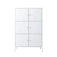 China Kids Clothing Storage Metal Locker Cabinet 6 Door 760x500x1690mm RAL Color for sale