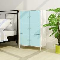China Kids Clothing Storage Metal Locker Cabinet 6 Door 760x500x1690mm RAL Color for sale