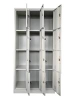 China Modern Design Colorful Oem 12 Door Metal Office Lockers KD Structure for sale