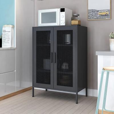 China Steel Metal Sideboard Storage Cabinet Modern Living Room Dining Room 120cm for sale