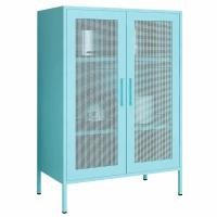 China Steel Metal Sideboard Storage Cabinet Modern Living Room Dining Room 120cm for sale