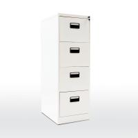 China Knocked Down Vertical 4 Drawer Steel Filing Cabinet 40kg Capacity Office Storage for sale