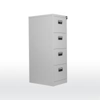 China Knocked Down Vertical 4 Drawer Steel Filing Cabinet 40kg Capacity Office Storage for sale