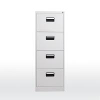 China Knocked Down Vertical 4 Drawer Steel Filing Cabinet 40kg Capacity Office Storage for sale