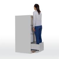 China Keda KD006 4 Drawer Steel Filing Cabinet 40kg Load Capacity Lockable Office Storage for sale