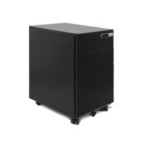 China 3 Drawer Mobile Steel Pedestal Cabinet H650mm W400mm D500mm for Office Storage for sale