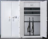 China Steel Gun Cabinet 3 Shelves W1000xD500xH1500mm Customizable Gun Storage Safe for sale