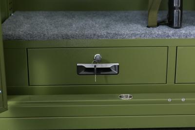China Metal Double Door Gun Safe Cabinet 3 Shelves Steel Security Locker H1800mm for sale