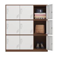 China Customizable 9-Door Steel Storage Locker for Gym Office Hotel 1800mm Height for sale