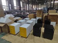 China Office Furniture 3 Drawers Mobile Pedestal H600mm W400mm D500mm Round Corner Movable Cabinet for sale