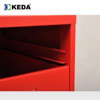 China Red 1mm 35Kgs Loading Capacity Office Filing Cabinet for sale