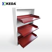 China Full Assemble 3 Layer Metal Shoe Cabinet 1000mm Wide Cold Rolled Steel for sale