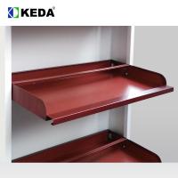 China Full Assemble 3 Layer Metal Shoe Cabinet 1000mm Wide Cold Rolled Steel for sale