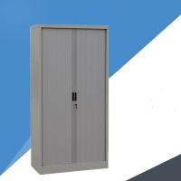China Black ISO9001 0.15 CBM Steel Tambour Filing Cabinet H1850xW900xD450mm for sale