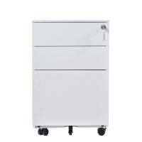 China Steel Mobile 3 Drawer Filing Cabinet for A4 Files 600x390x520mm for sale