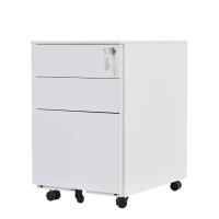 China Steel Mobile 3 Drawer Filing Cabinet for A4 Files 600x390x520mm for sale