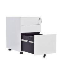China Steel Mobile 3 Drawer Filing Cabinet for A4 Files 600x390x520mm for sale