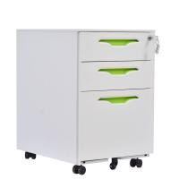China 0.16 CBM Steel Mobile Pedestal with 3 Drawers 600mm Height Brake Castor for sale