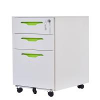 China 0.16 CBM Steel Mobile Pedestal with 3 Drawers 600mm Height Brake Castor for sale