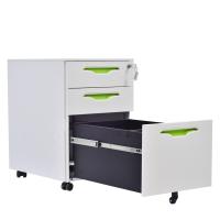 China 0.16 CBM Steel Mobile Pedestal with 3 Drawers 600mm Height Brake Castor for sale