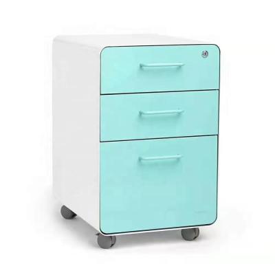 China Lockable Steel Mobile Pedestal Cabinet Assembly Structure A4 Files for sale